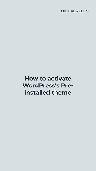 How to Delete permanently any theme in WordPress | #shorts #short #wordriddles - YouTube