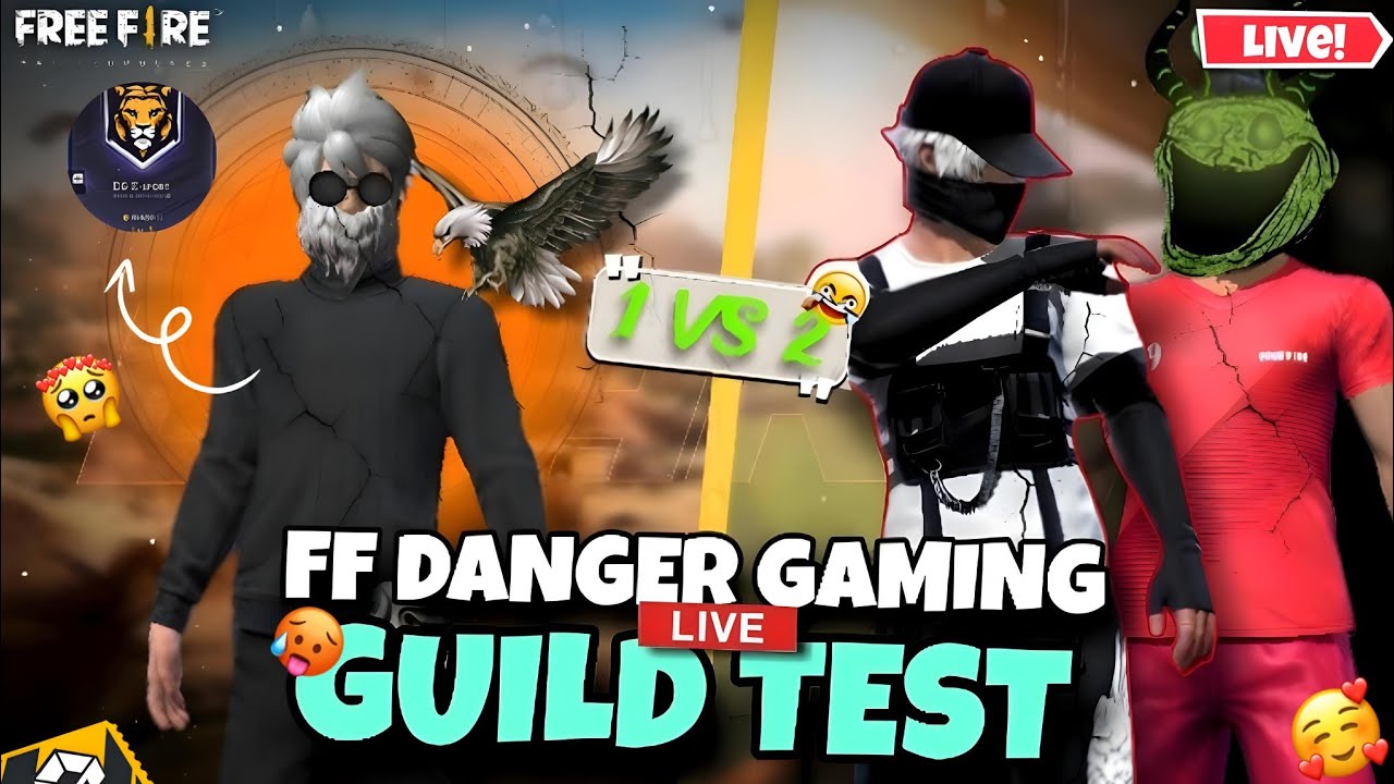 GUILD TEST 1VS2 GARENA FREE FIRE 🥰#ffliveguildtesting - YouTube