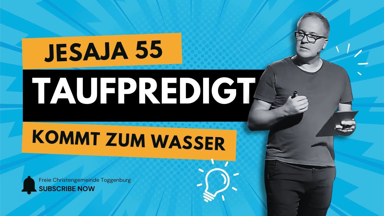 🚰 Glaubenstaufe - Gottes Einladung zum Wasser - Live Gottesdienst ...