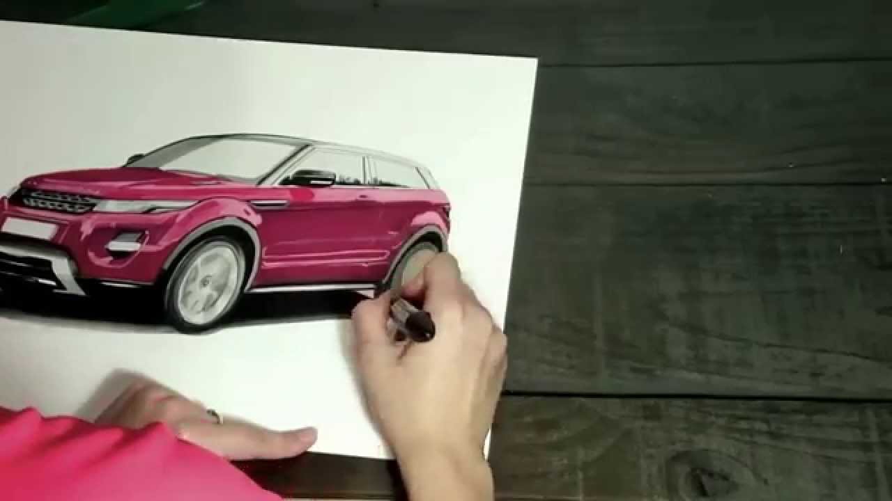 Range Rover evoque, sketch - YouTube