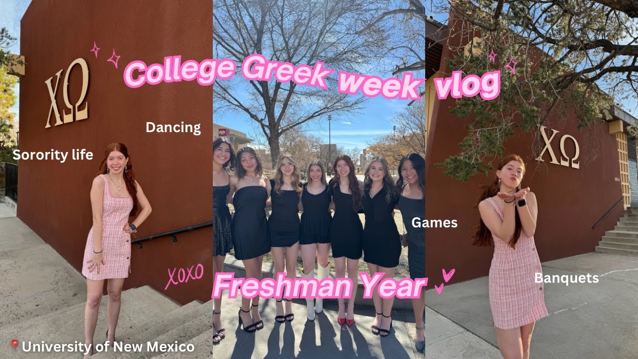 COLLEGE Greek Week Vlog! 🎀 |Sorority life and fun Activities | - YouTube