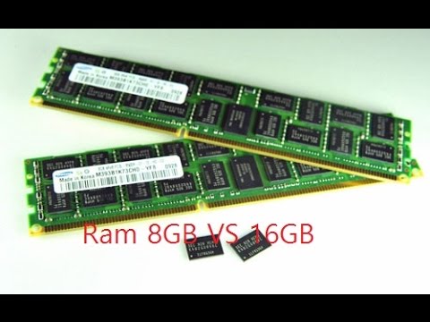 RAM 8GB VS 16GB - YouTube