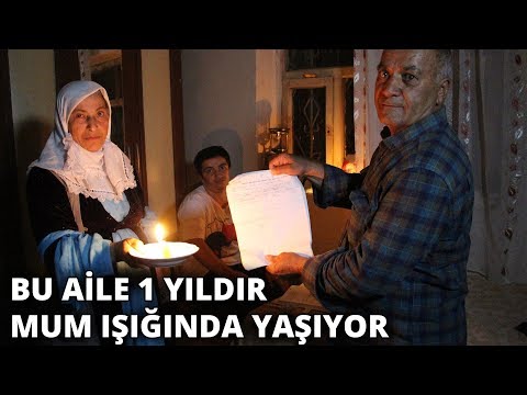 1 yıldır mum ışığında yaşıyorlar
