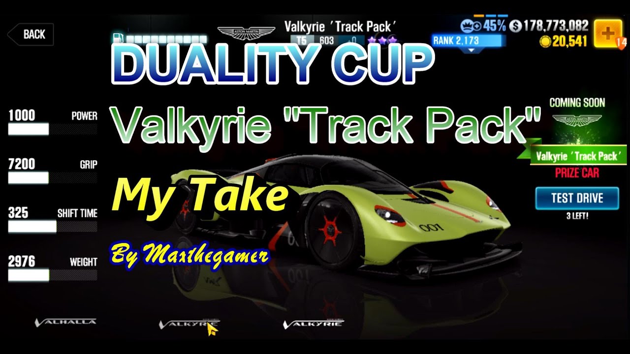 CSR 2 | CSR Racing 2 Duality Cup Valkyrie Track Pack My Take - YouTube