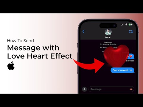 How to Send a Message with Love Heart Effect on iPhone?