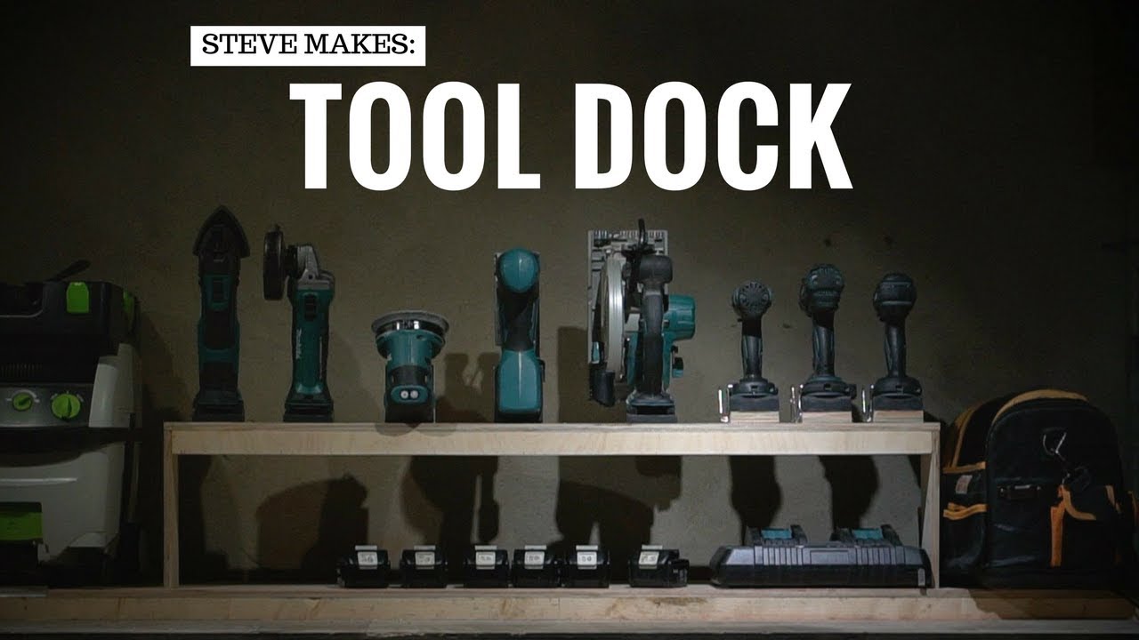 Steve Makes: Cordless Tool Dock | Tool Storage (molding and casting ...