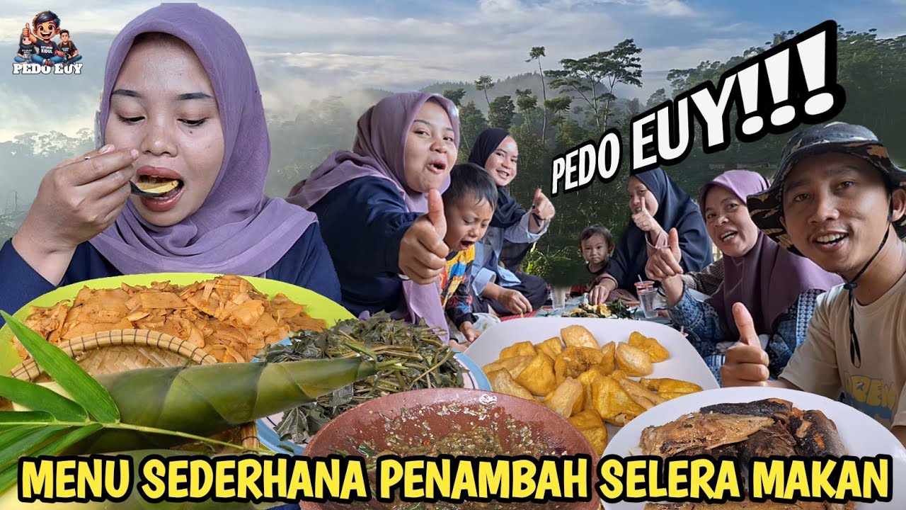 Menu Sederhana, Tumis Rebung, Ikan Asin, Sambel & Lalaban, Indonesia ...