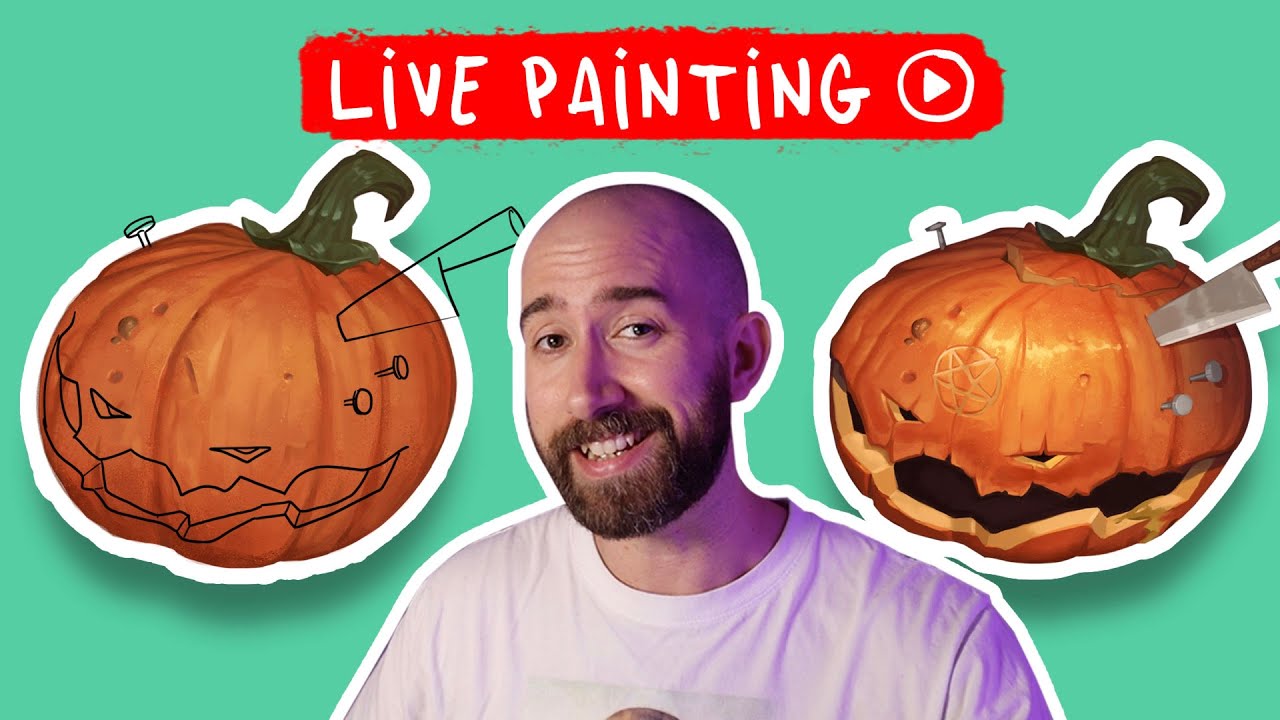 Carving a DIGITAL Pumpkin LIVE - Pumpkin Carving Challenge 2022 - YouTube