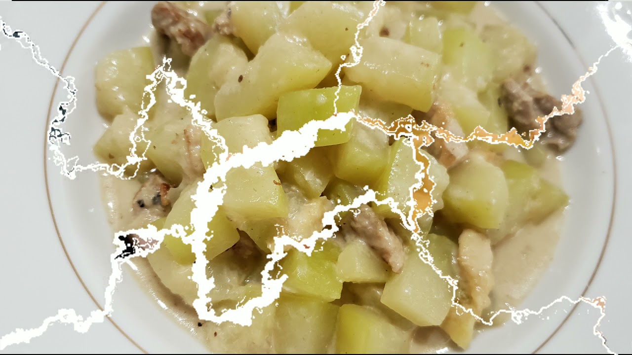 ginataang upo || Bottle gourd with coconut milk - YouTube