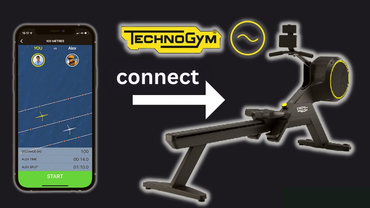 how to connect technogym skillrow to iphone // technogym skillrow ...