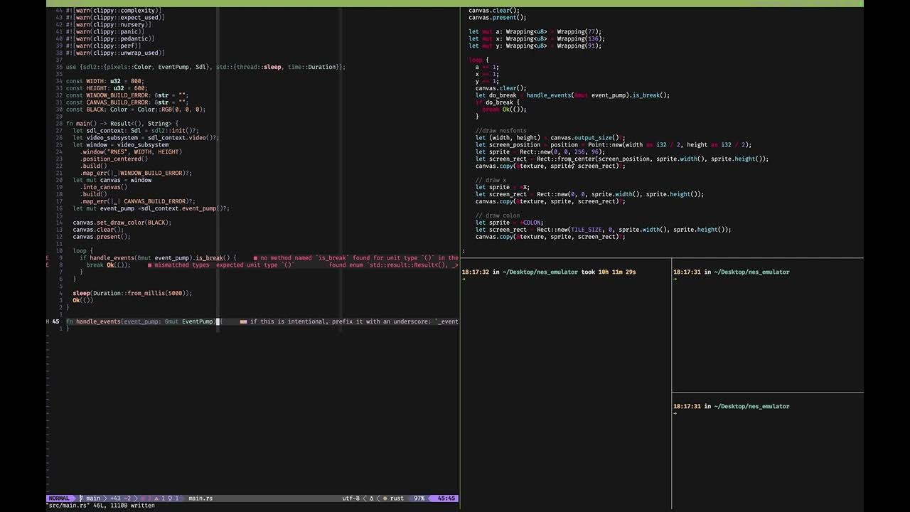 Writing an NES emulator in Rust - Raw and uncommented screenshare - Part 1 - YouTube