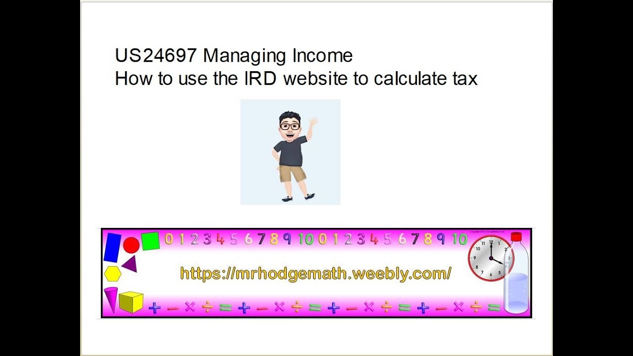 Calculating IRD Tax - YouTube