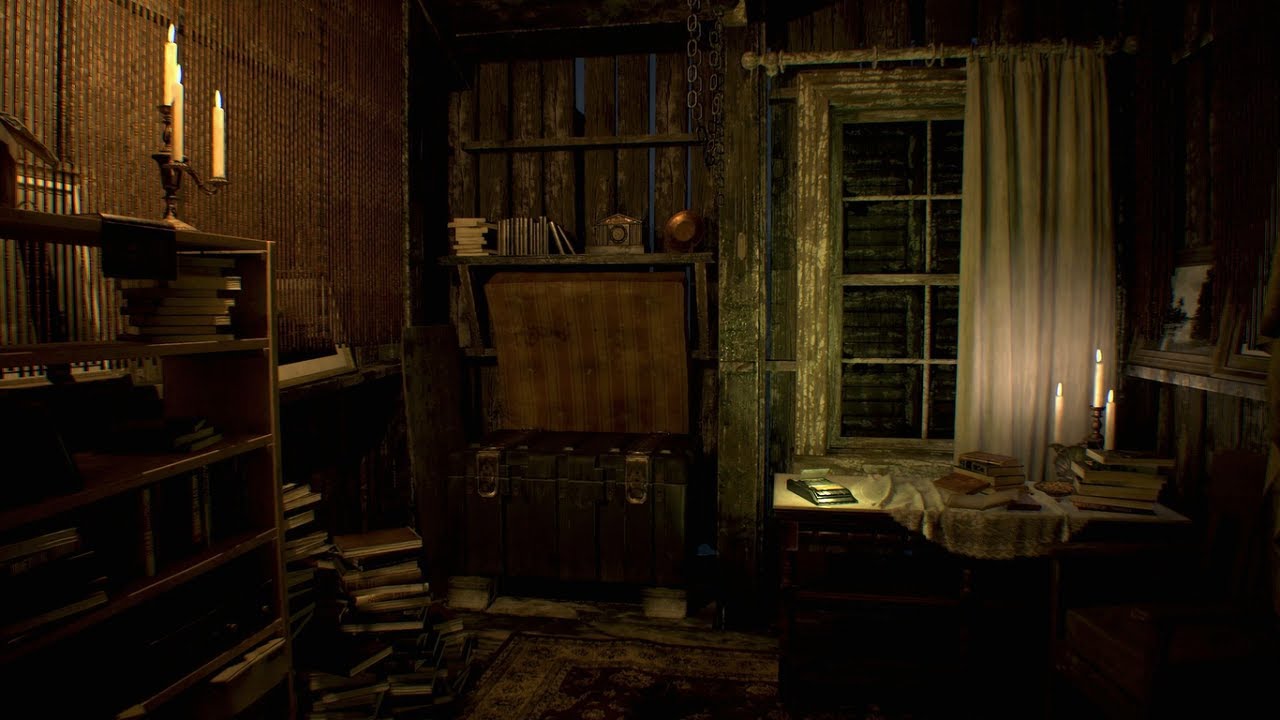 Resident Evil 7 | Old House Safe Room Ambience - YouTube