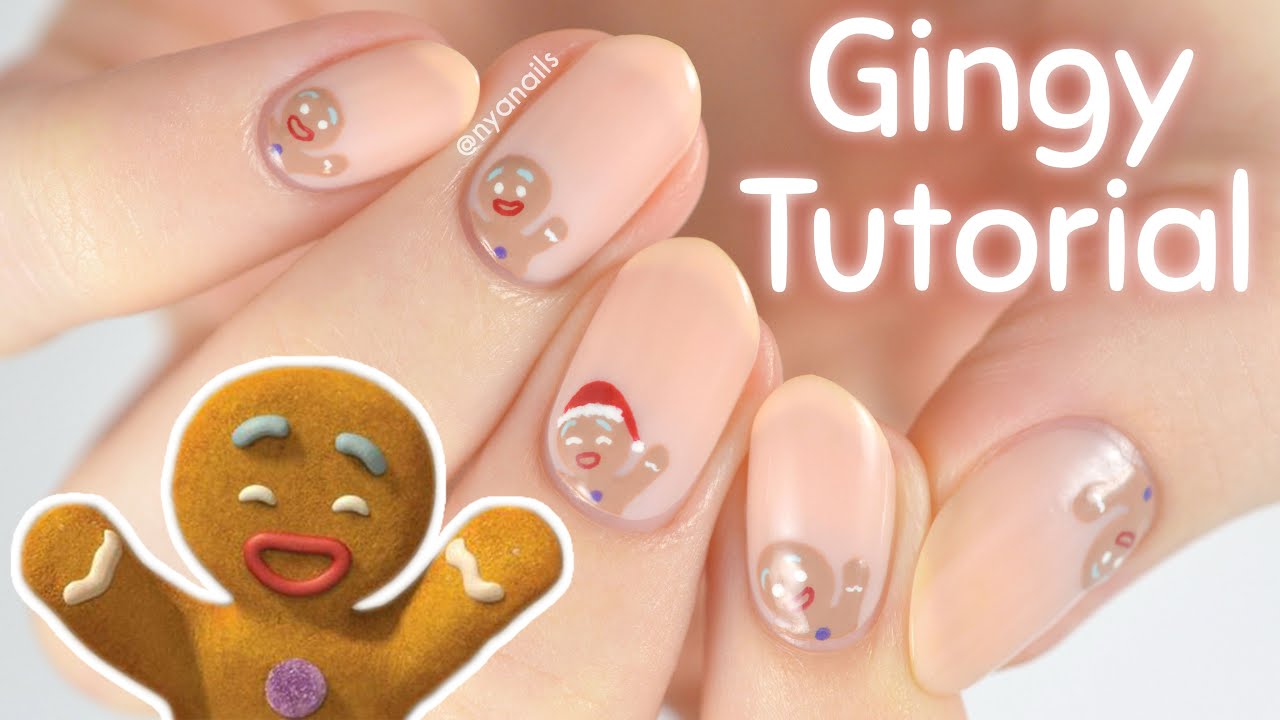 Gingy Nail Art Tutorial - YouTube