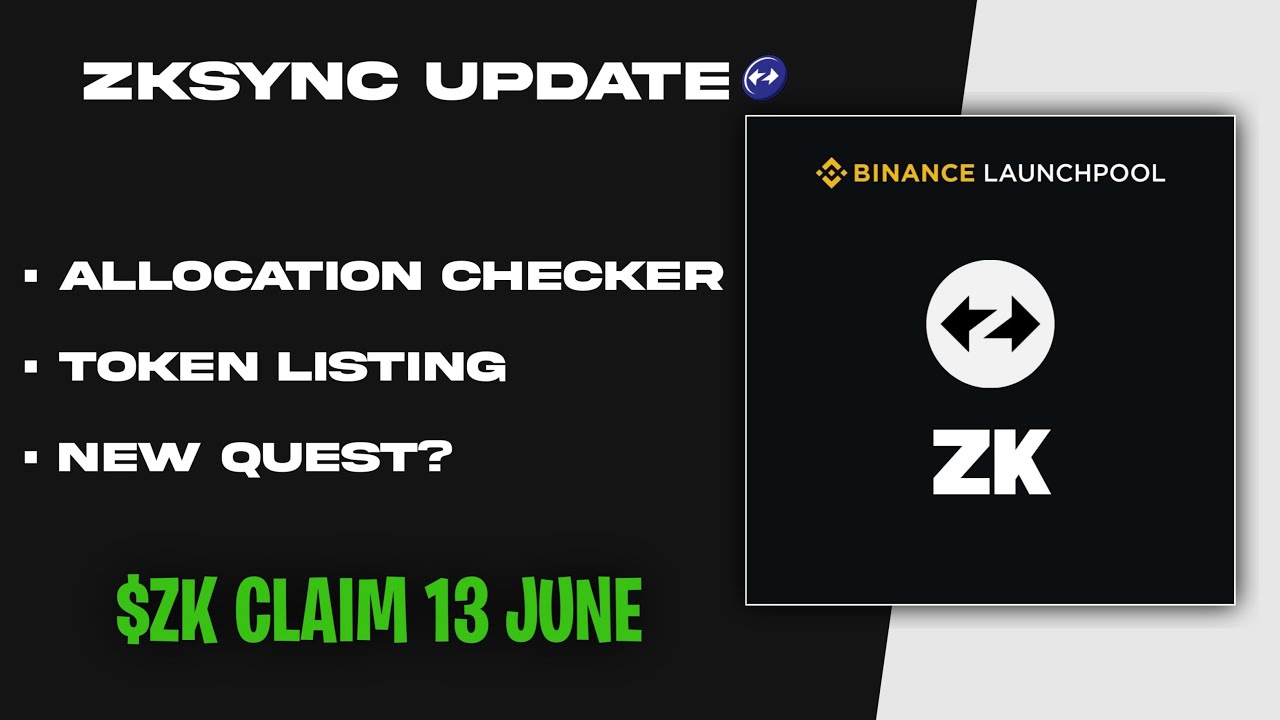 Zksync Updates $ZK Allocation Checker,Listing,ZkQuest- Zksync Airdrop 🎁 ...