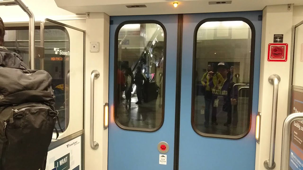 Seattle Light Rail - Capitol Hill to Downtown Subway Stations - YouTube