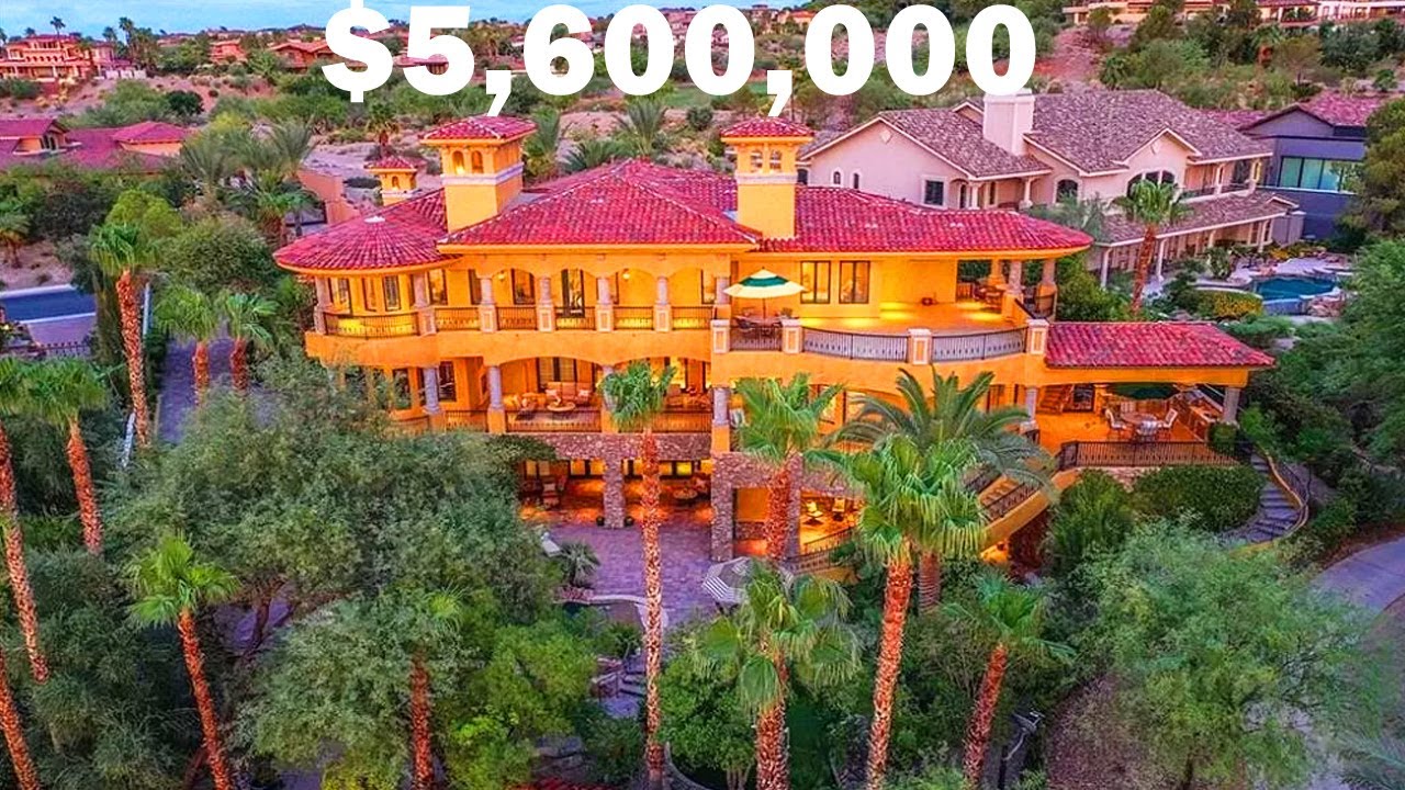 Luxurious mansion from the inside in Nevada for $ 5,600,000. House tour ...