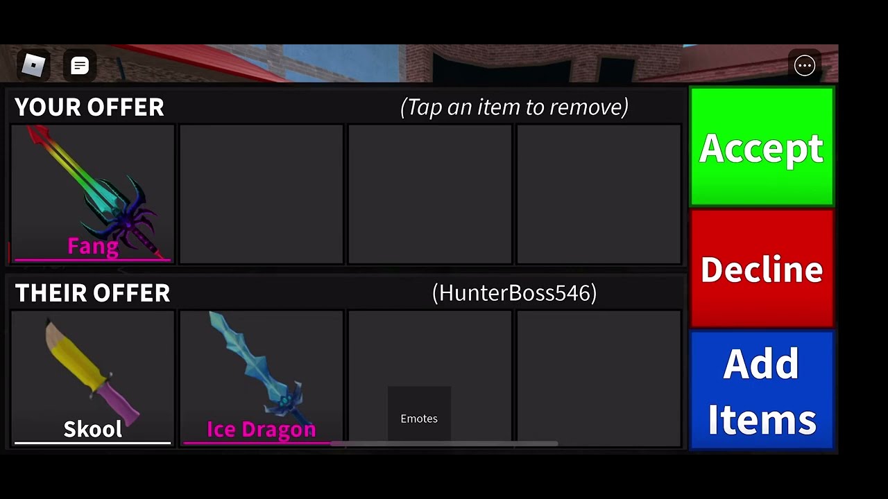 C Fang for Skool! MM2 Trades 39 - YouTube