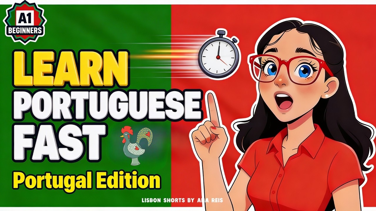 Learn European Portuguese Fast 🇵🇹 Lesson 6 (A1–A2) for Beginners - YouTube
