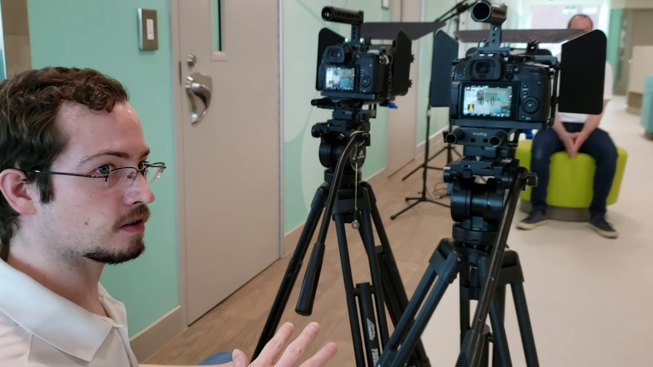 Where should you position your camera when conducting an interview ...