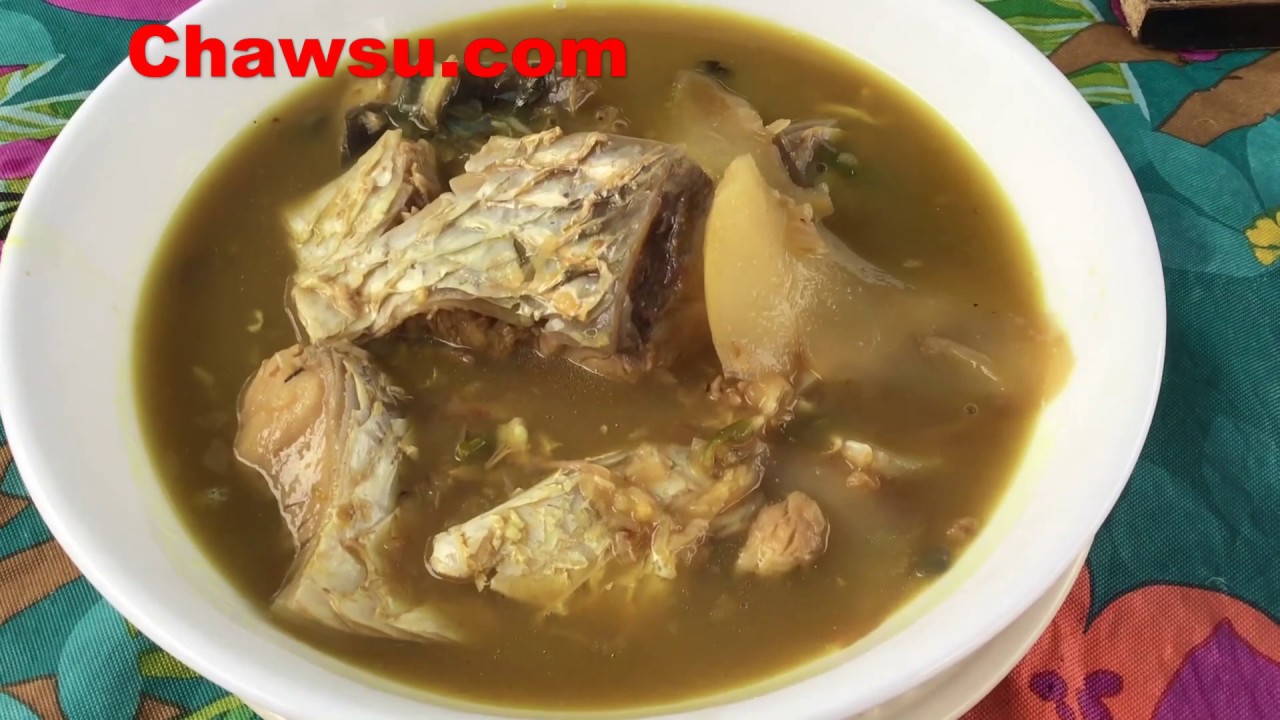 Myanmar Food Recipes spicy mrigal fish with mango recipes ငါးၿကင္းခ ...