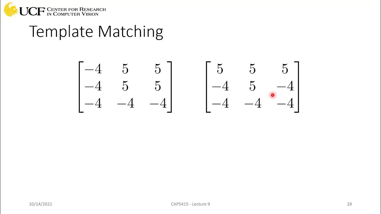 CAP5415 Lecture 15 [Features - Part II] - Fall2021 - YouTube