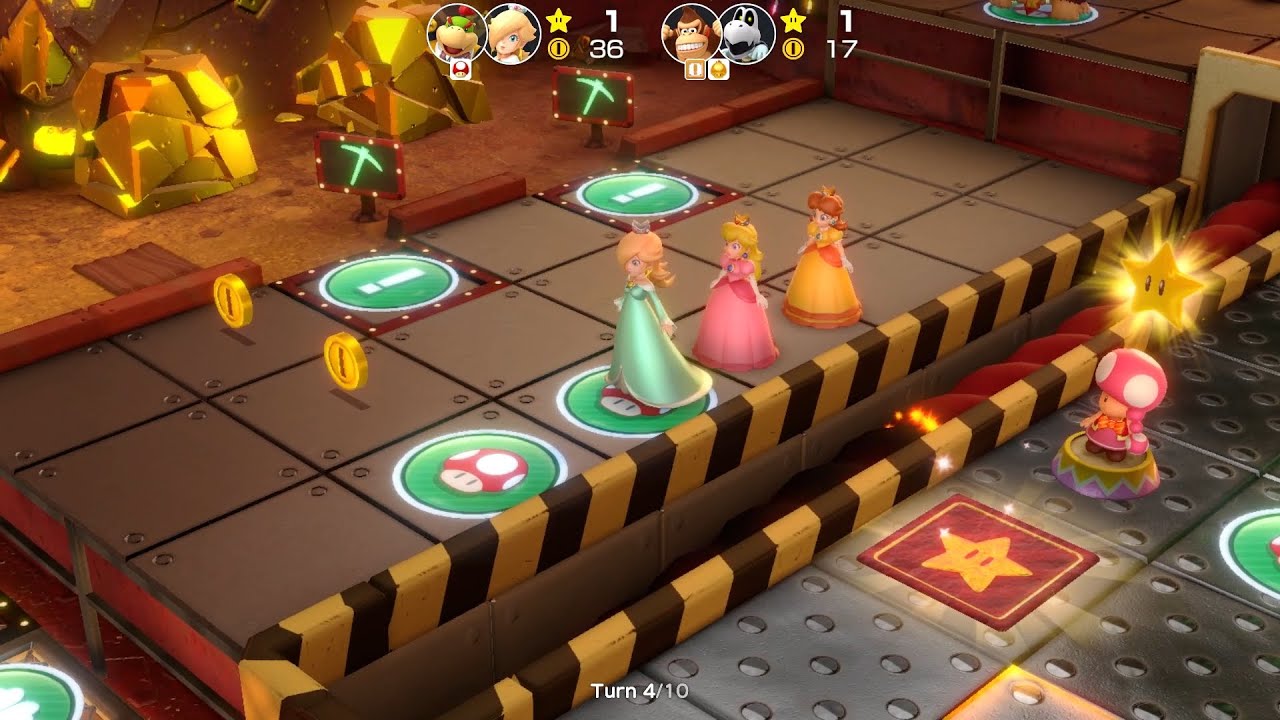 Super Mario Party Partner Party #2442 Gold Rush Mine Bowser Jr ...