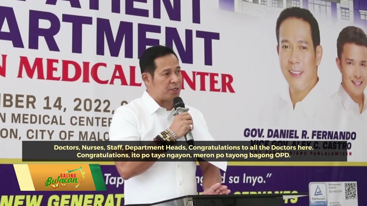 Bulacan in a Minute: Inauguration of the Outpatient Department Bulacan ...