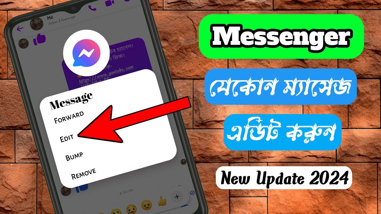 Messenger send message edit | Edit messenger chat | Edit messeges after ...