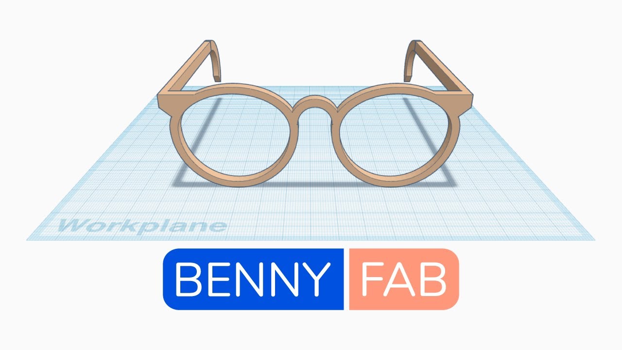 ModÉlisation 3d Sur Tinkercad Monture De Lunettes Youtube