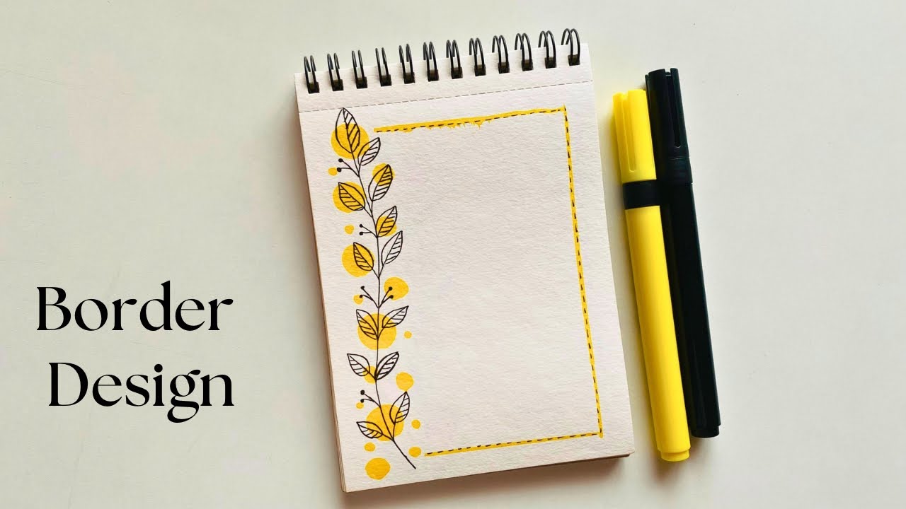 Amazing Border Design for School Project | Border Design on Paper ...