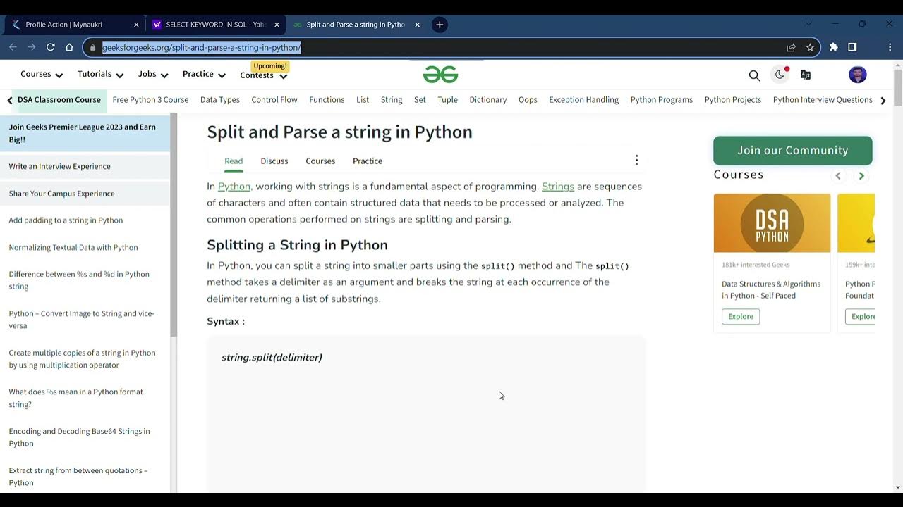 Split and Parse a string in Python - YouTube Split and Parse a string in Python - YouTube