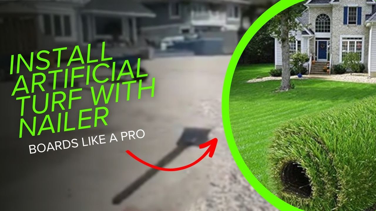 How to install Artificial Putting Green - working with Synthetic Nailer ...