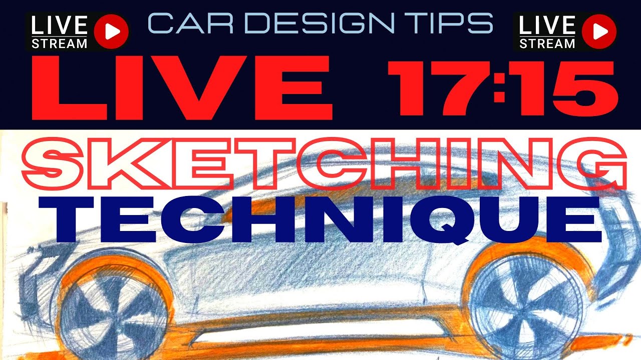 SKETCHING LIVE - How to draw a car TECHNIQUES Luciano Bove - YouTube