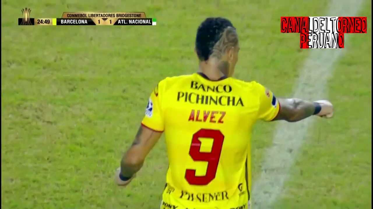 Gol Jonatan Alves - Barcelona vs Atlético Nacional 1x1 - 14/03/2017 ...