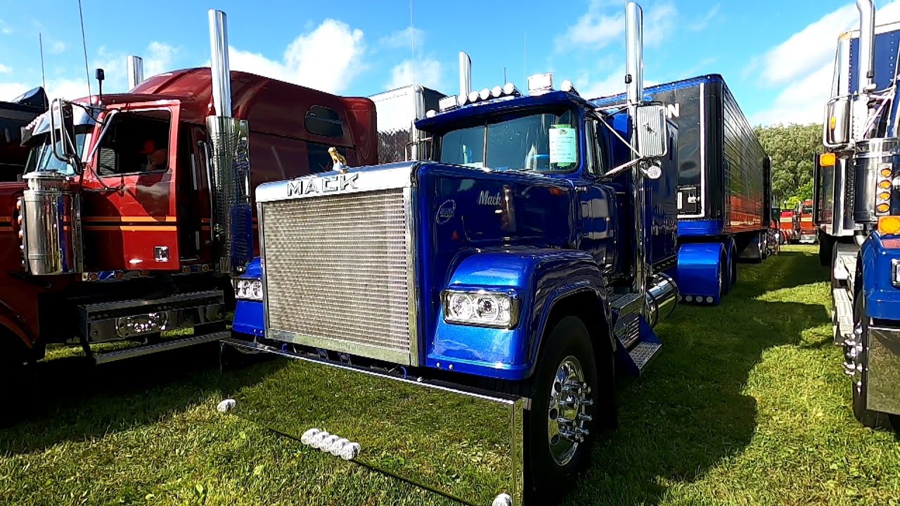 1987 Blue Mack Superliner At The Clifford Truck Show 2025 - YouTube