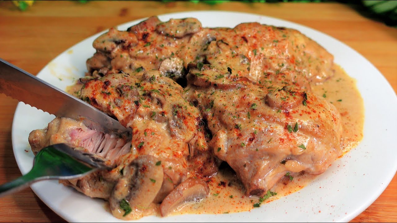 Creamy chicken ️Recipe in the comment section🍳💕 - YouTube