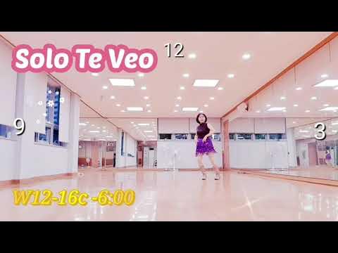 높은초급 Solo Te Veo Count:32 Wall:4 Level High Beginner - YouTube