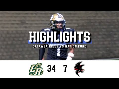 CATAWBA RIDGE VS NATION FORD FOOTBALL FULL GAME HIGHLIGTS 10/18/24 ...