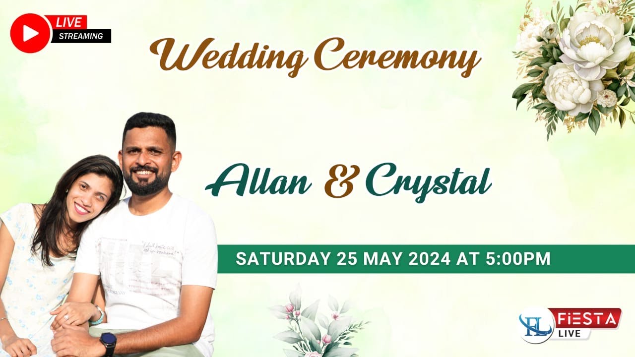 Wedding Ceremony of ALLAN with CRYSTAL | LIVE from Udupi - YouTube