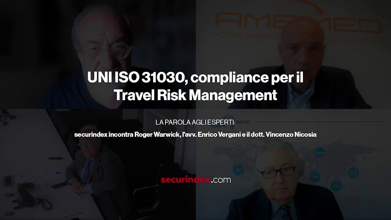 UNI ISO 31030, compliance per il Travel Risk Management - YouTube