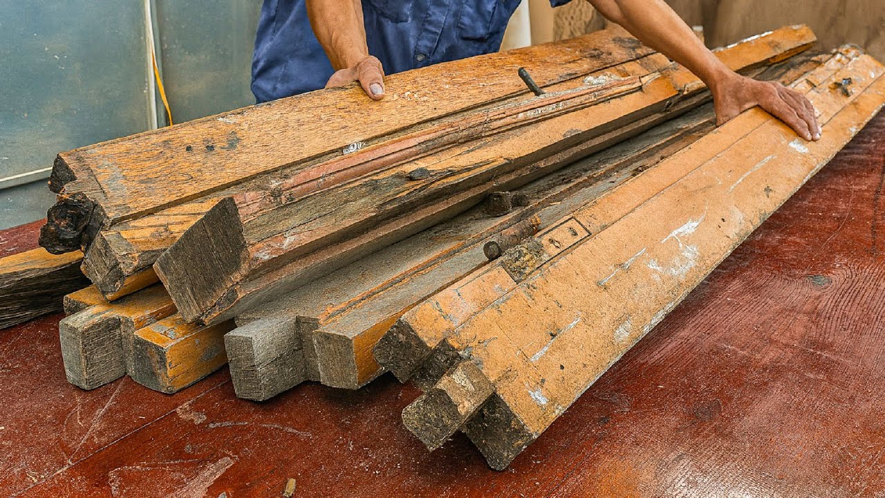 Turn Hardwood From Old Wooden Door Frames Into High Value Furniture ...