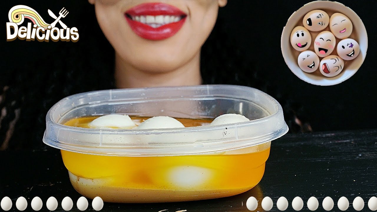 ASMR | Boiled eggs in some delicious butter😋 sauce | MESSY EATING ...