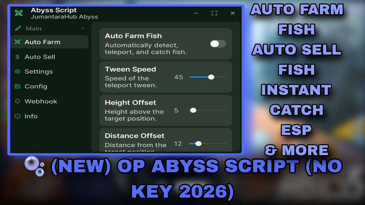 🫧 (NEW) OP Abyss Script | Auto Farm Fish, Instant Catch, Auto Sell ...