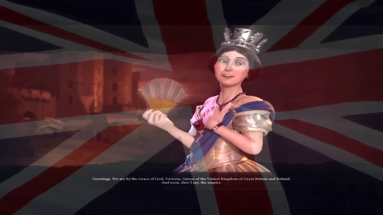 Civilization 6 - Queen Victoria England - Full Animations - YouTube