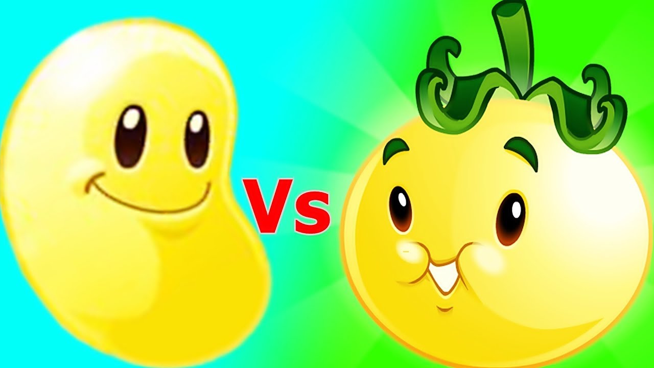 Plants vs Zombies 2: Solar Tomato Pvz 2 Vs Sun Bean Pvz2 Power-up ...