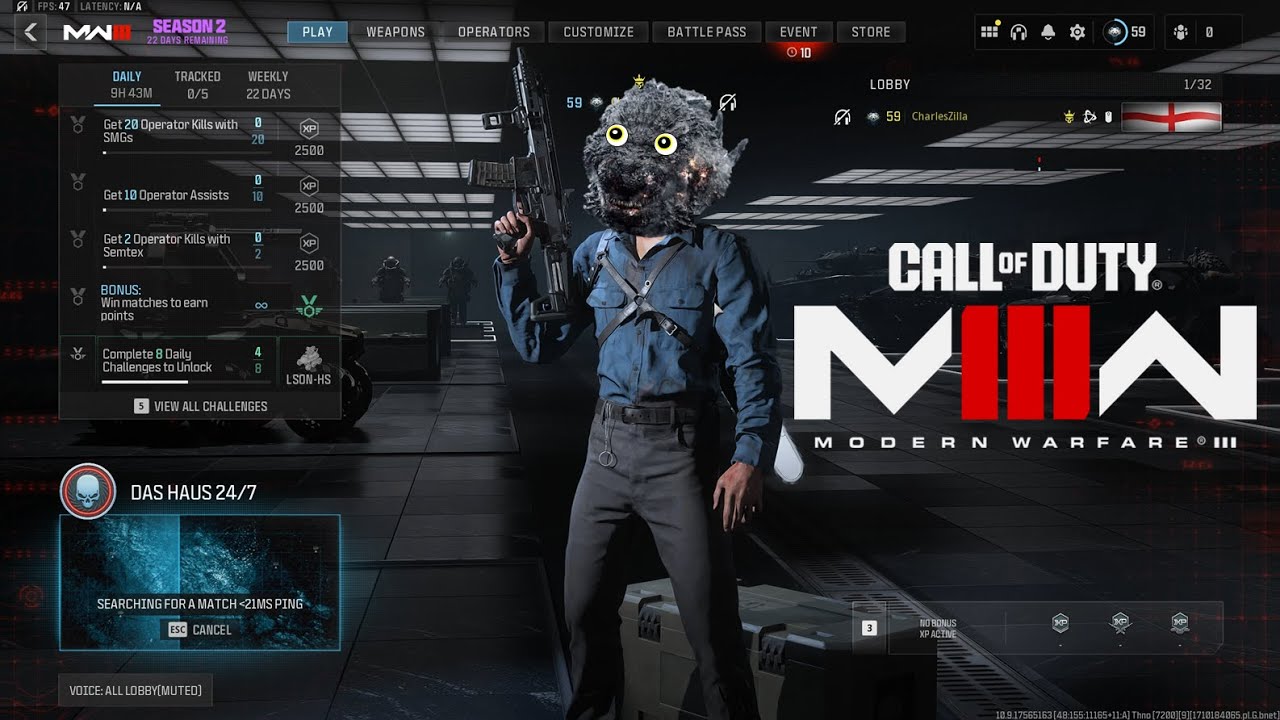 Call of Duty MW3, DAS HAUS Map, 6v6 Matchup Chaos!! - YouTube