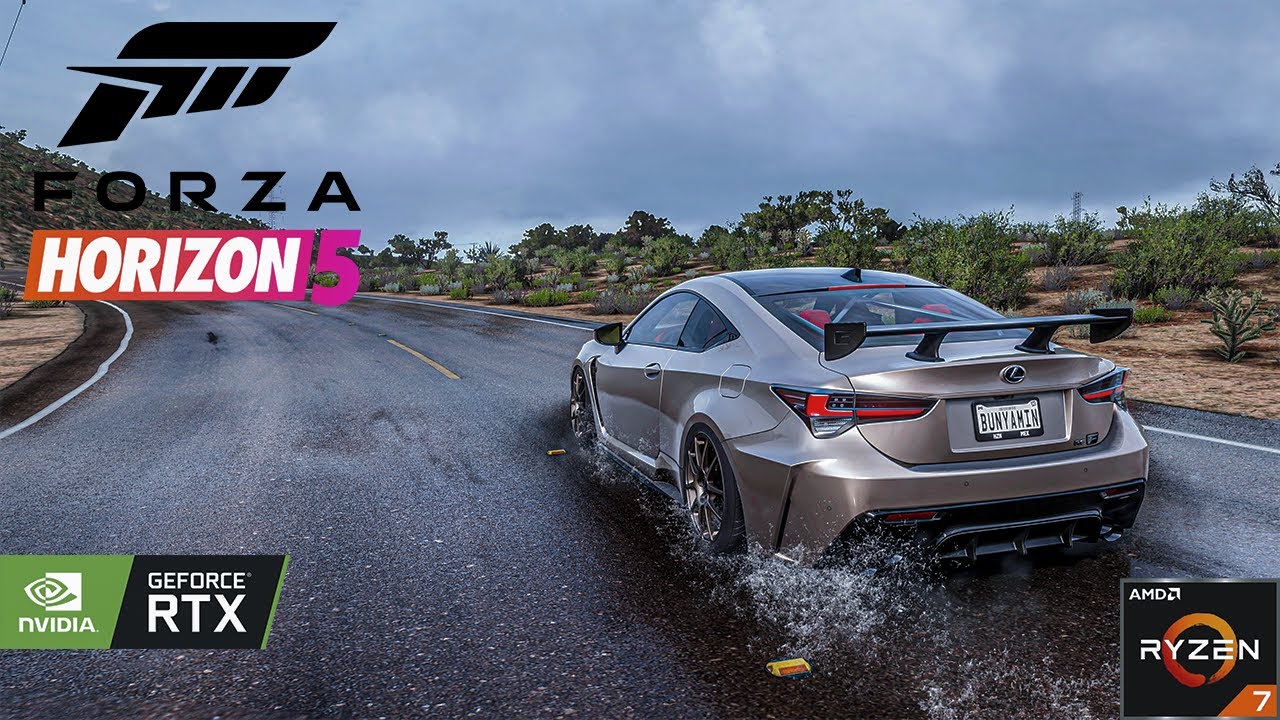 Forza Horizon 5 : RTX 2070 8GB ( Heavy Rain extreme graphics ) - YouTube