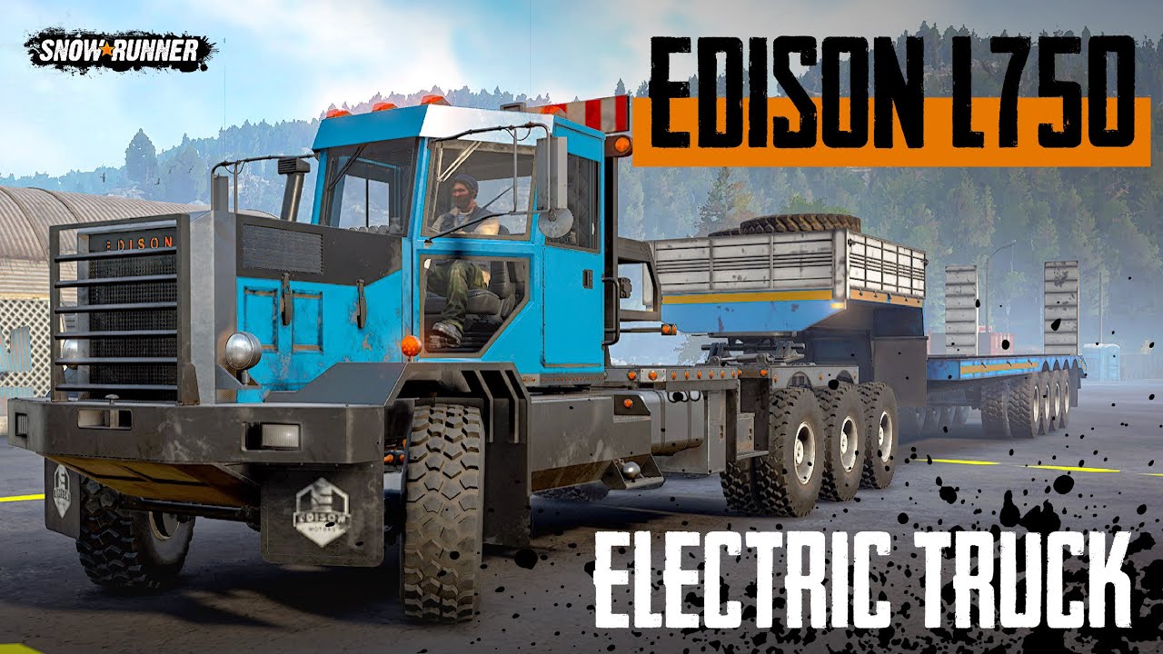Edison L750. Electric truck. Snowrunner British Columbia | season 10 ...