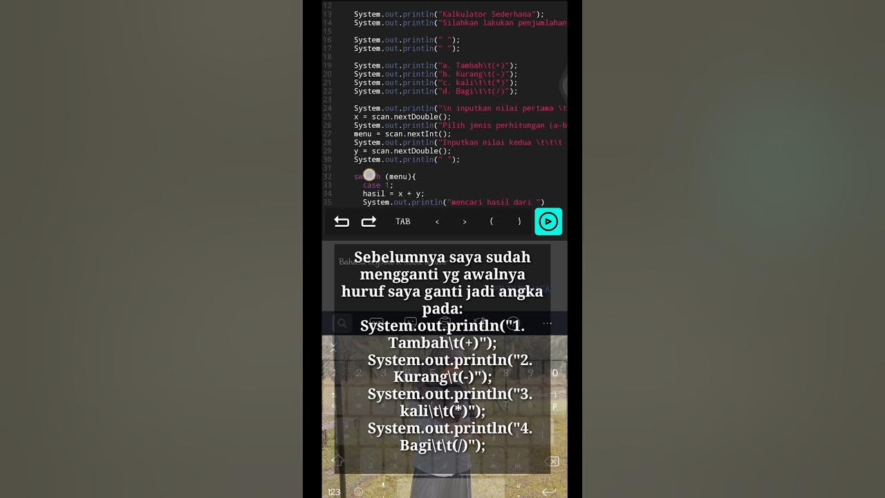 Kalkulator sederhana (coding java Dcoder) - YouTube